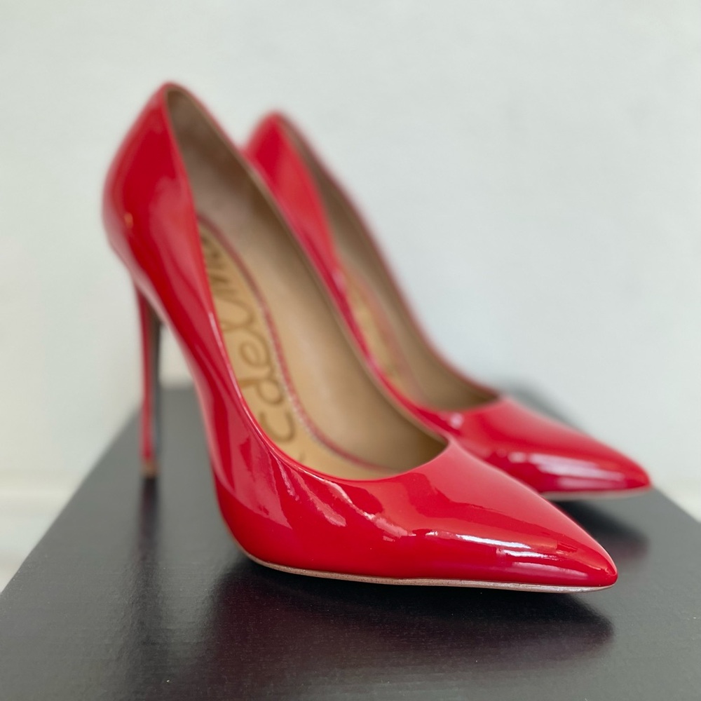 Sam Edelman 4in Pumps - Red, Size 7 Us - Gem